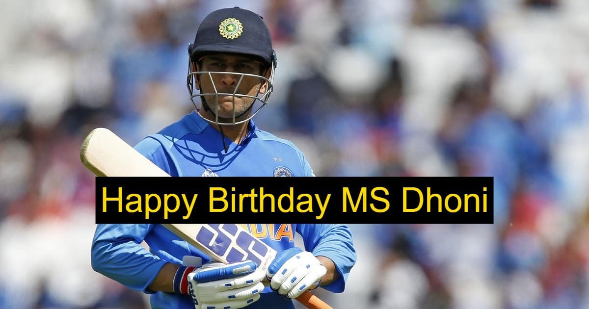 Wishes Pour Down As MS Dhoni Celebrates His 39th Birthday