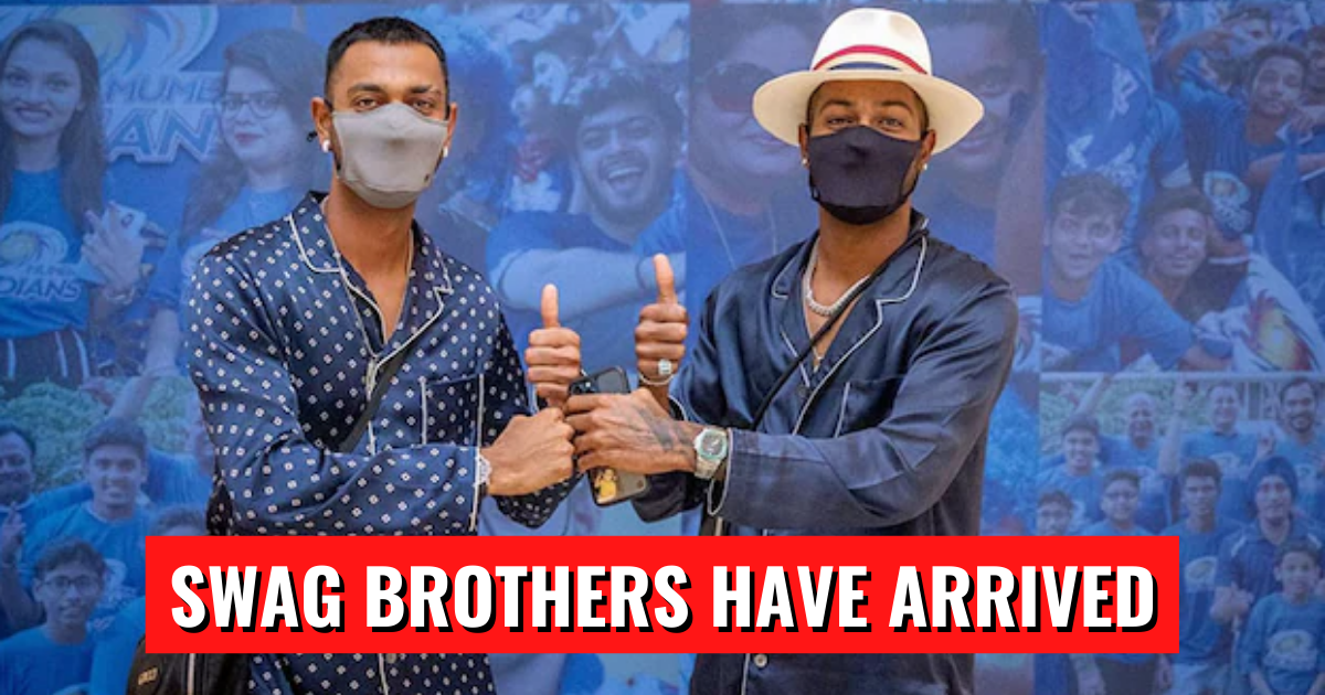 IPL 2021 Watch: Pandya Brothers, Hardik & Krunal Reach UAE In Style