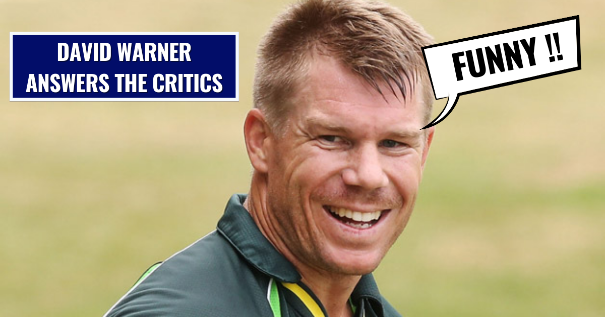 "People Talking About My Form Is Quite Funny"- David Warner Not ...