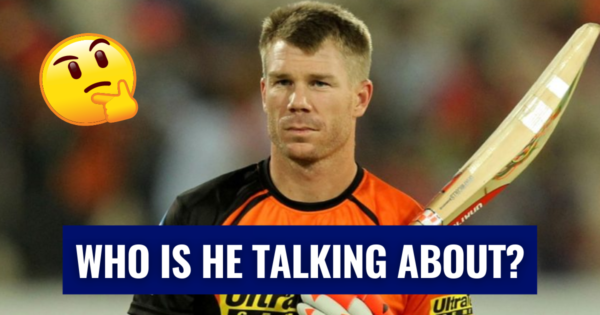 It's about who's real behind your back: David Warner